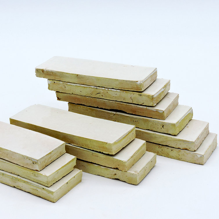 Moroccan Craft Masters 6" x 2" Terra Cotta Herringbone Mosaic Wall & Floor Tile | Perigold